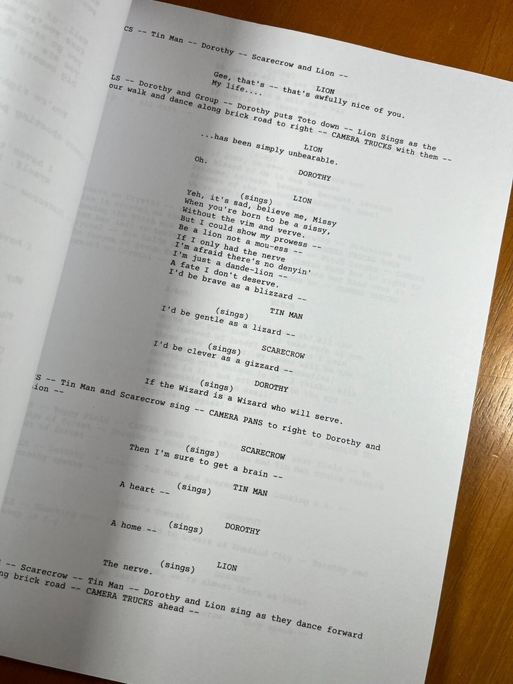 The Wizard of Oz Script Signed- Autograph Reprints- 115 Pages, Judy ...