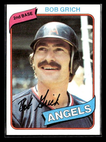1980 Topps #621 Bob Grich - NM/MT+ Set Break! | eBay