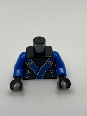 Lego Black Torso Ninjago Robe with Blue Silver & Sash Jay The Final ...
