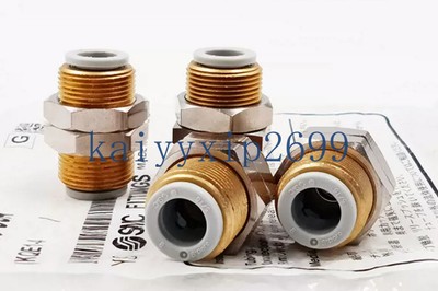5PC NEW SMC Quick-insert gas pipe partition straight joint KQ2E04-02A ...