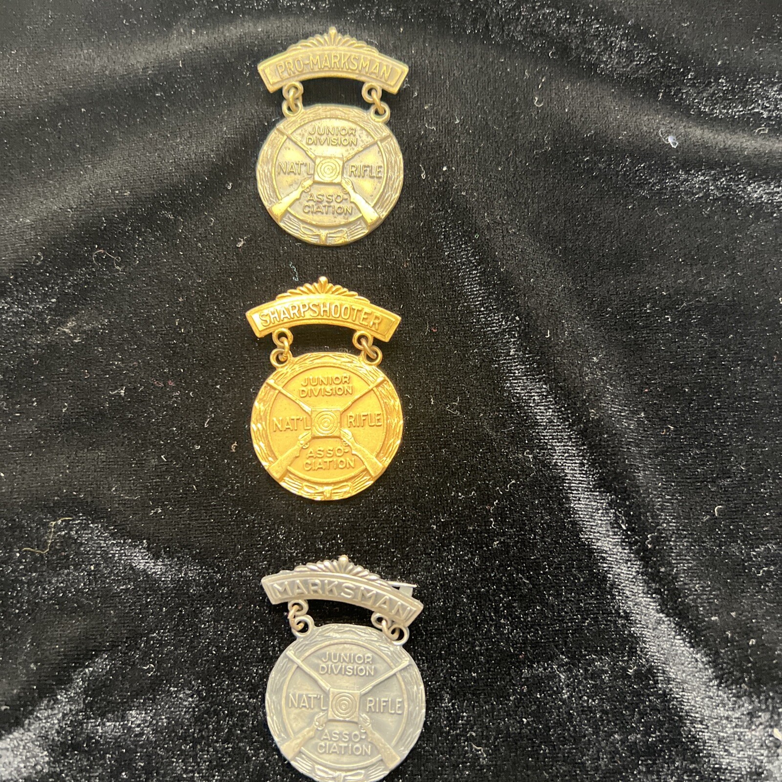 Vintage 3 Collectible NRA Shooting Award Medal Medals LOT OF 3 | eBay