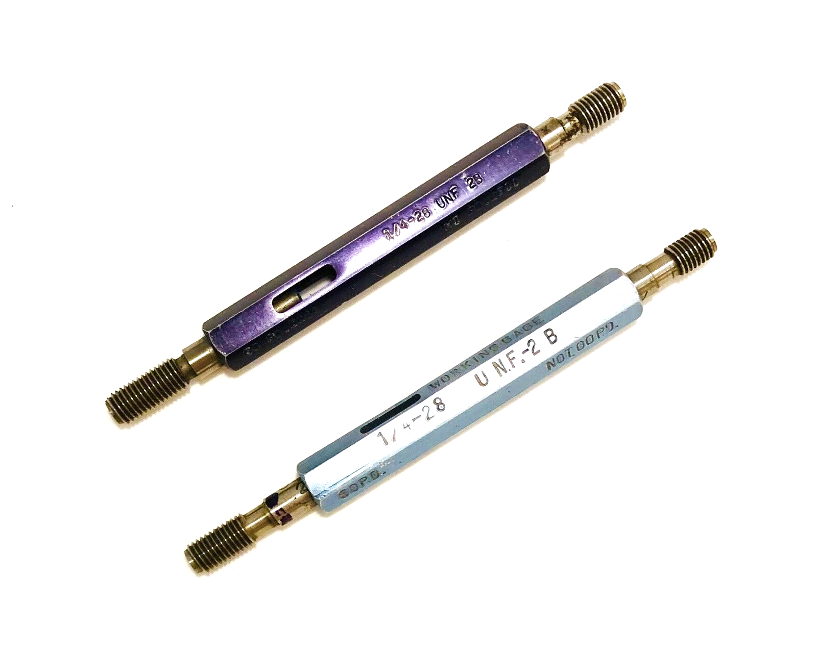 THREAD PLUG GAGE 1/4-28 UNF-2B GO PD .2268 / NOGO .2311 Inspect ALAMEDA ...