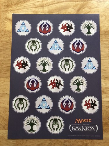 Magic: the Gathering Return to Ravnica Promotional Sticker Sheet - MTG ...