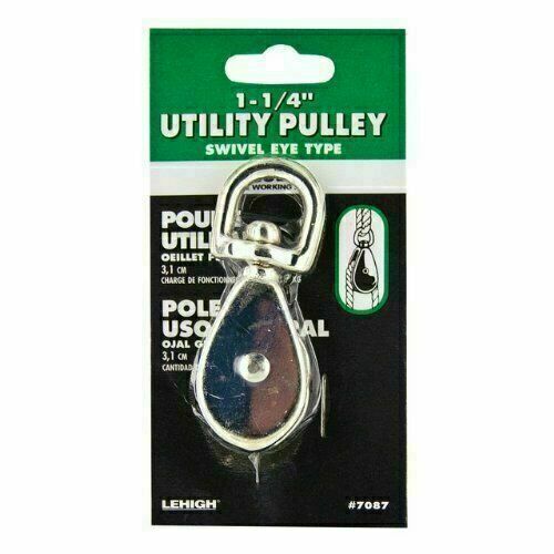 Lehigh Group 7087s-06 1-1/4" Single Pulley | eBay