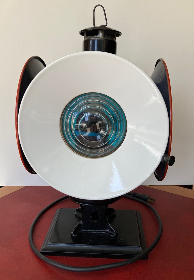 Railroad Switch Lamp, Refurbished and Illuminated | eBay