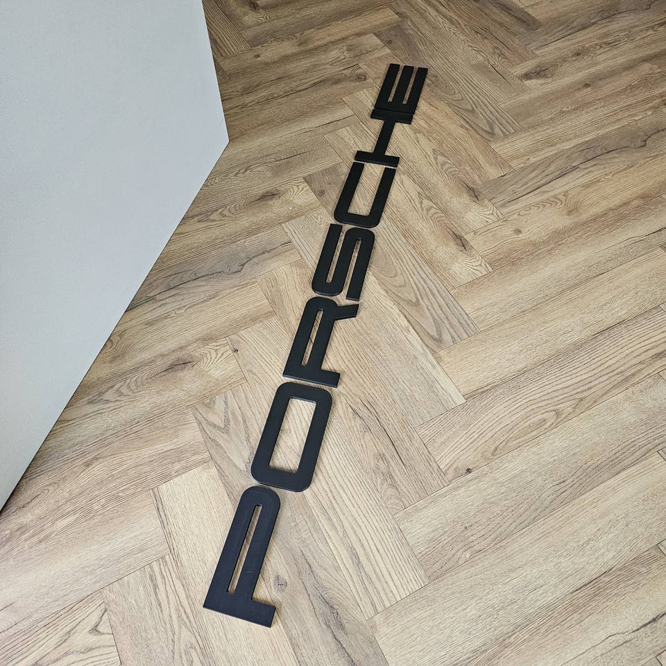 Porsche Font Style 3d Letters Wall Art Sign | eBay.de