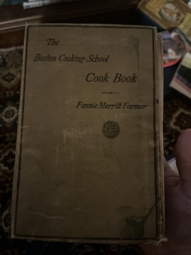The Boston Cooking-School Cook Book Antique 1918 Ed by Fannie Merritt ...