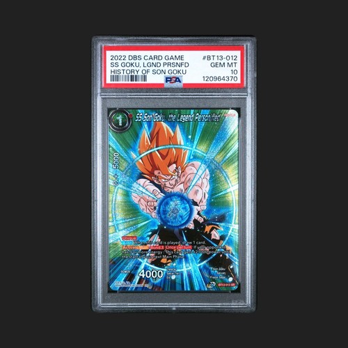 PSA 10 SS Son Goku, the Legend Personified BT13-012 Dragon Ball History Of Goku | eBay