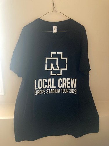 RAMMSTEIN LOCAL CREW EUROPE STADIUM TOUR 2022 T-SHIRT | eBay