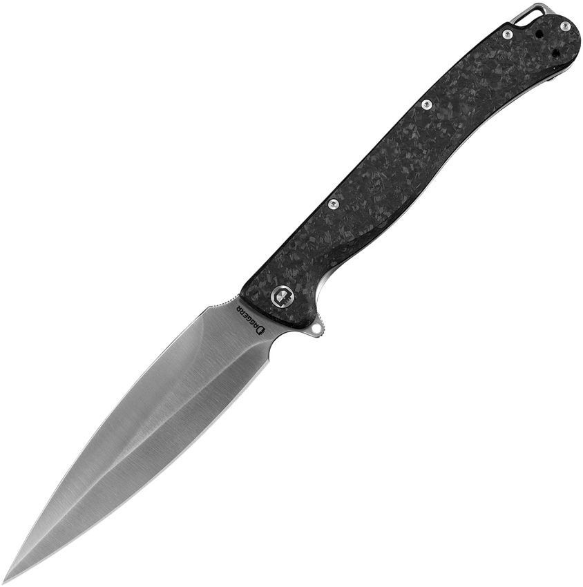 Daggerr Knives Folding Knife 4.63" VG-10 Steel Dagger Blade CF ...