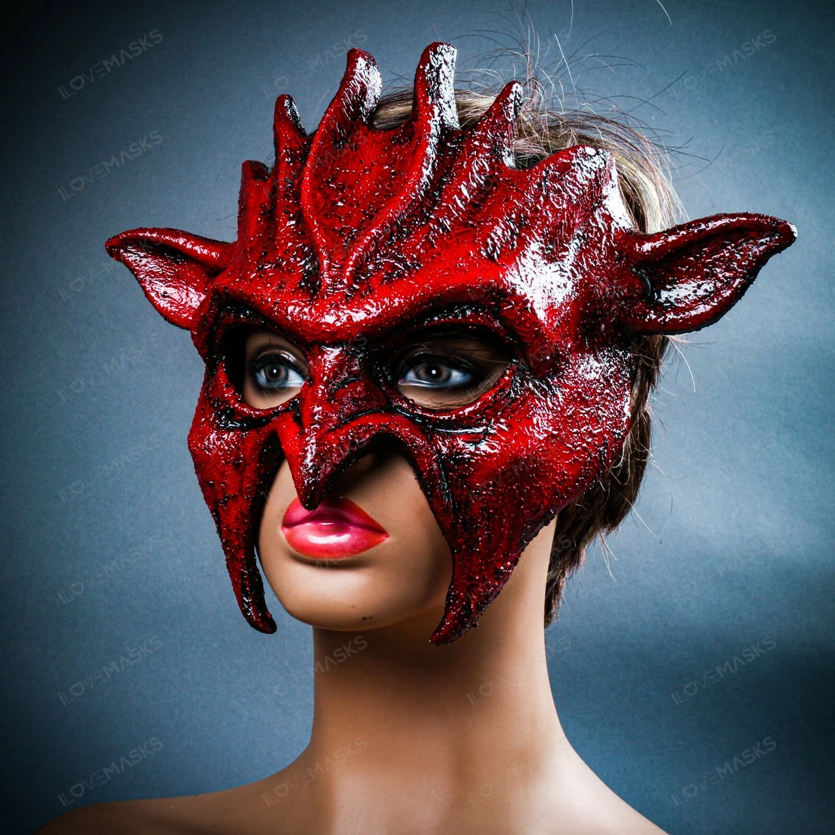 Black And Red Masquerade Masks For Men