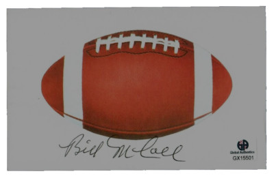 "Chicago Bears" Bill McColl Hand Signed 3.5X5.5 Logo Card COA | eBay