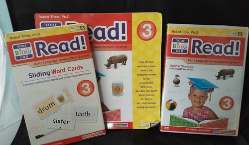 Your Baby Can Read by Robert Titzer Ph.D. Vol 3 Book, Sliding Word ...