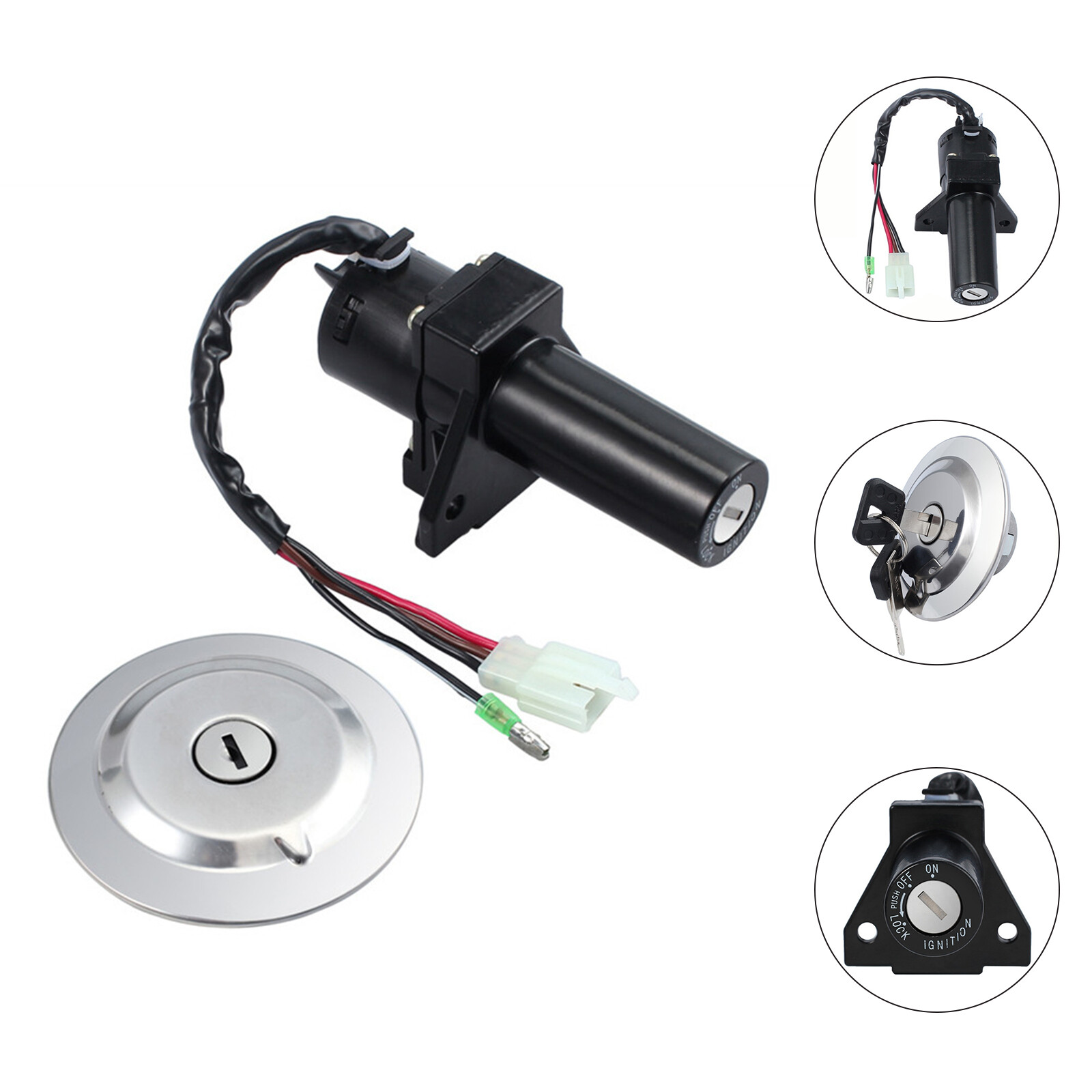 Motorcycle Ignition Switch Key Barrel Lock | Grelly UK