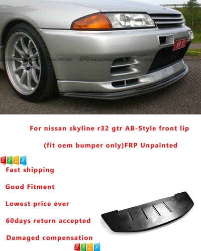 For Nissan R32 Skyline GTR AB Tape FRP Front Lip Body kit(Standard GTR ...