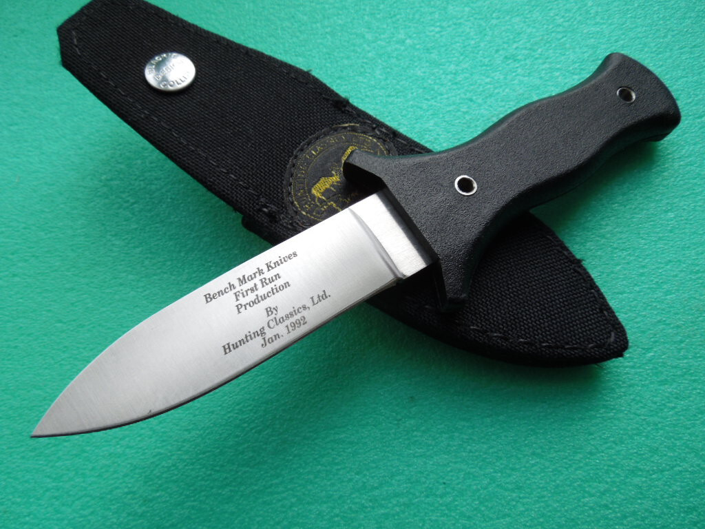 BENCH MARK Knives USA Design by Blackie COLLINS Hunting Classics 1992 ...