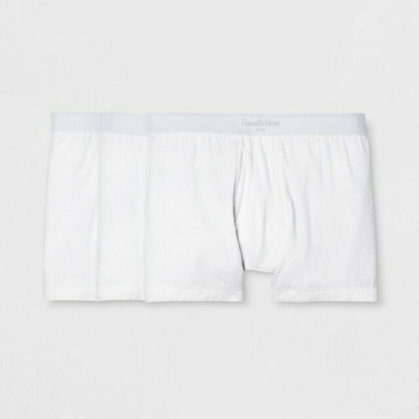 Goodfellow & Co Mens Premium Boxer Briefs XL White 3 Pairs for sale ...