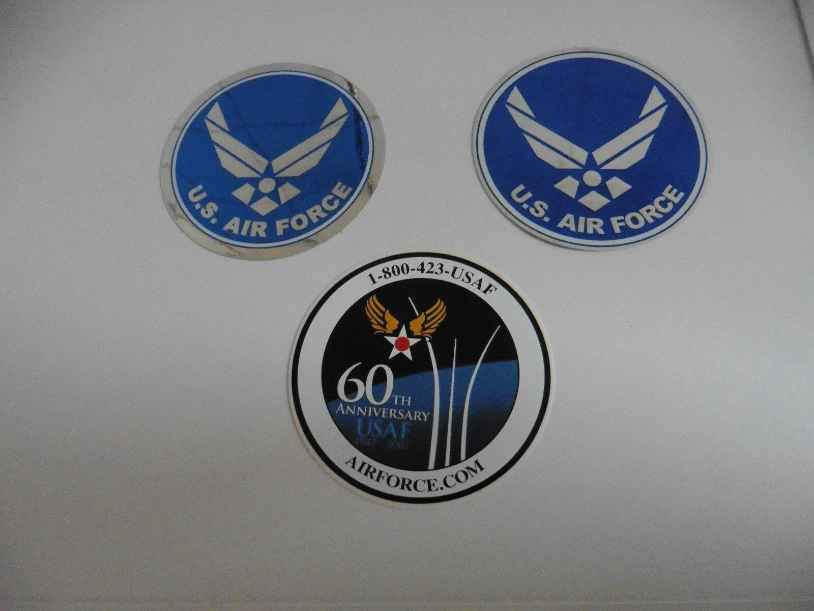 3 SAMMLER STICKER AUFDRUCK AIR FORCE USAF MILITÄR AUFKLEBER DEKO LOGO ...