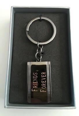 Things Remembered Key Chain "Friends Forever" Black Chrome New in Box ...