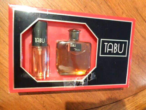 Parfumes DANA TABU 2oz Eau De Cologne .5 Spray Mist Concentrate VTG Box ...