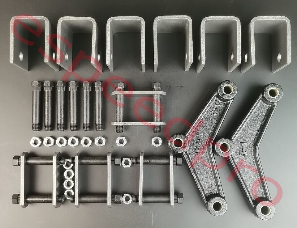 Trailer Leaf Spring Hangers Kit Double Eye Springs Tandem Axle ...