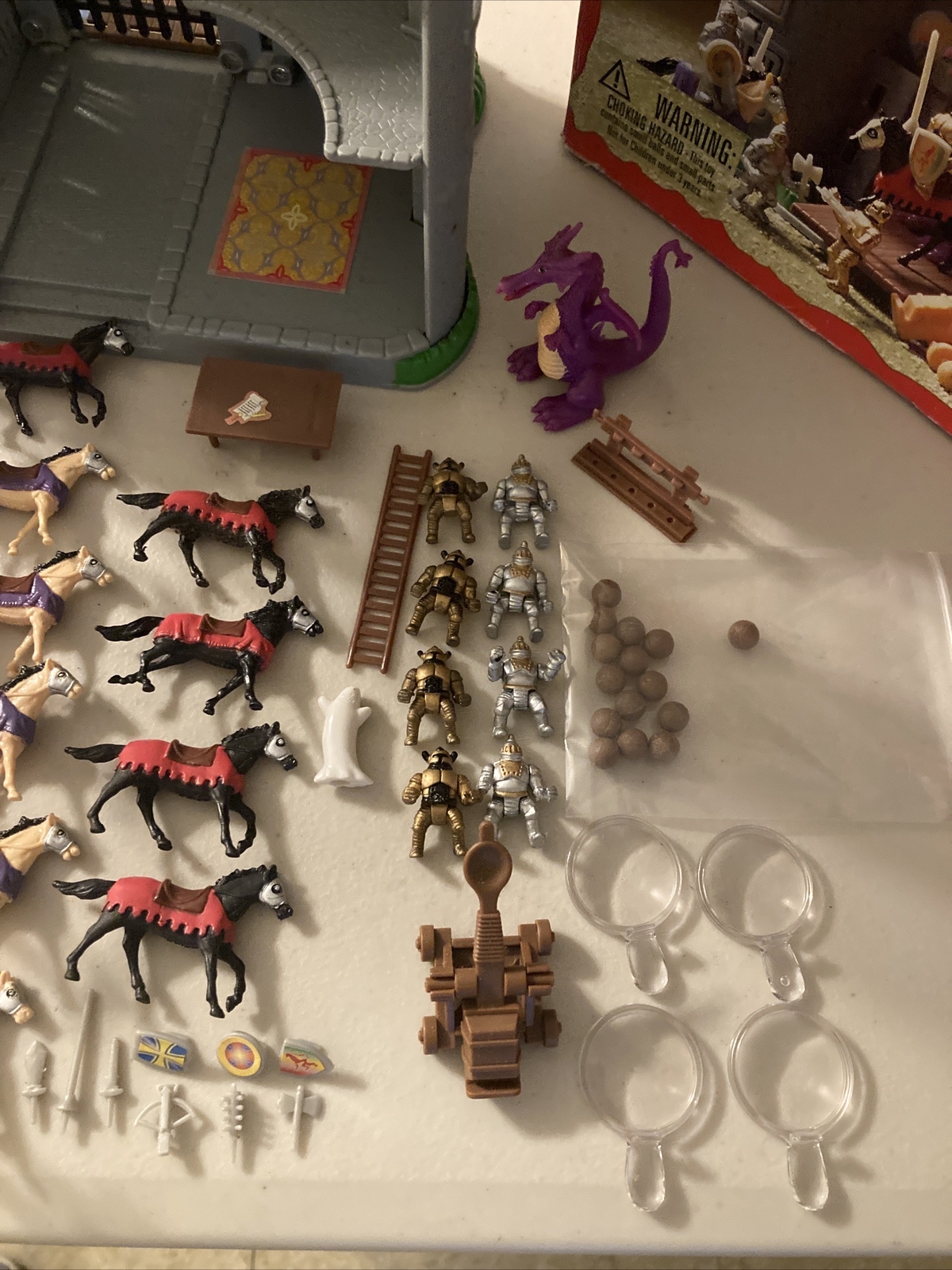 VERY RARE Blue Box Hidden Adventures Castle Play Set, Complete, MANY ...