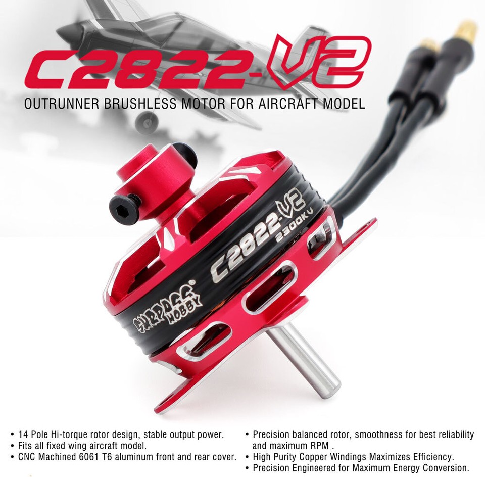 SURPASS HOBBY Brushless Outrunner Motor 20A 30A ESC Combo Set for RC ...