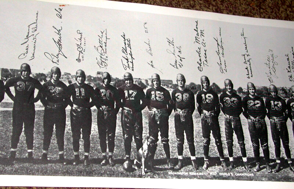 1937 washington redskins team photo 22 3/4 x 6/3/4 | eBay