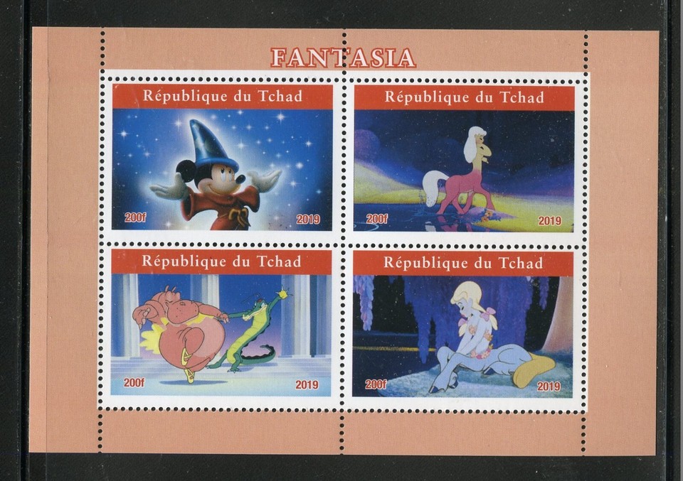 CHAD 2019 DISNEY FANTASIA SET OF TWO SHEETS(4) MINT NEVER HINGED | eBay
