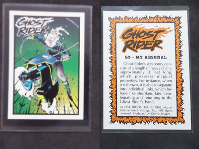 Ghost Rider II Comic Images 1992 Glow-in-the-Dark Card G-3 My Arsenal ...