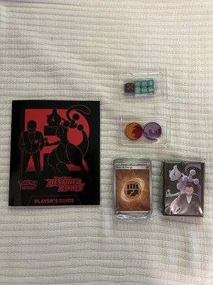 Pokemon TCG Destined Rivals ETB Box Accessories Dice, Sleeves, Markers ...
