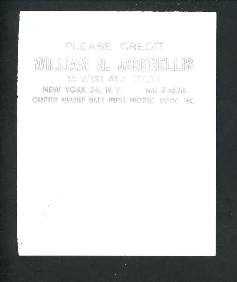 William N. Jacobellis Type I Contact Print Photo Mickey Vernon Boston ...