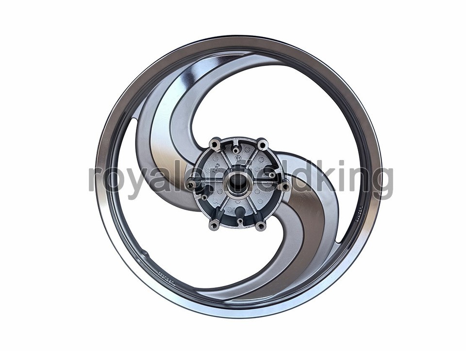 Fit For Classic 500 Royal Enfield Front and Rear 2 Spoke Silver Alloy ...