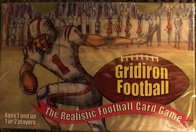 New/Sealed Gridiron Football The Realistic Football Card Game Ages 7 ...