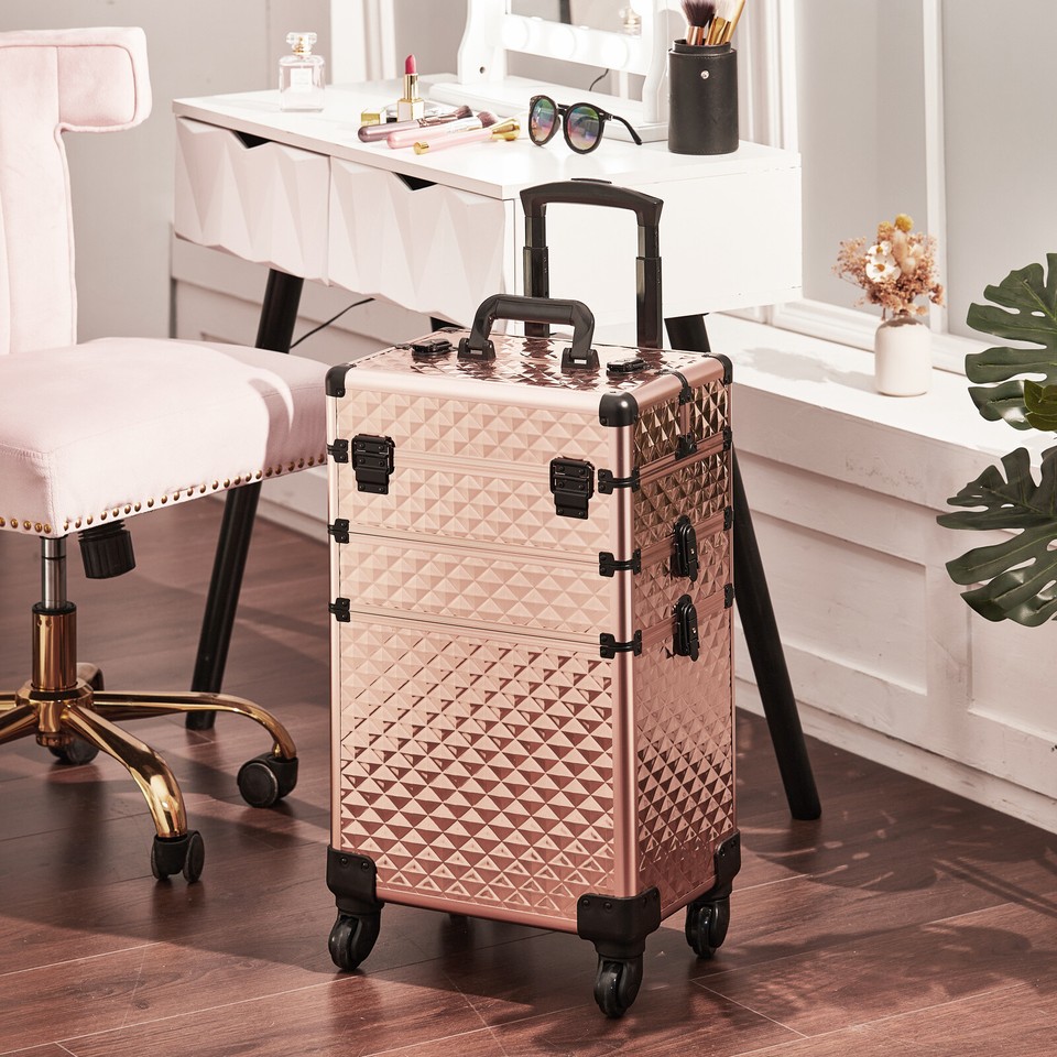 2/3/4 in 1 Makeup Case Vanity Cosmetics Beauty Nail Hairdressing ...