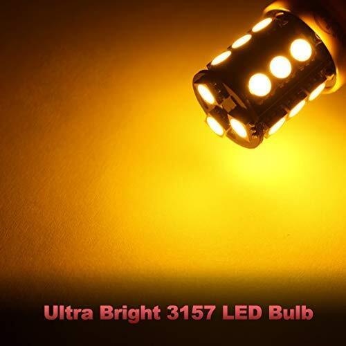 3157 Led Light Bulbs Amber Super Bright 3056 3156 3156a 3057 4057 3157 ...