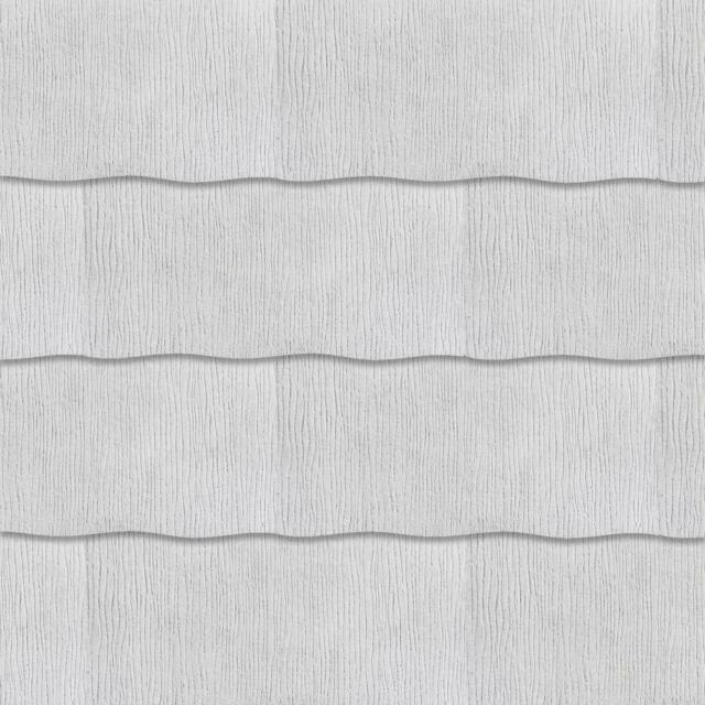 GAF 2214000WG Wavy Edge Shingle Siding, 12 in L x 24 in W x 11/64 in T ...