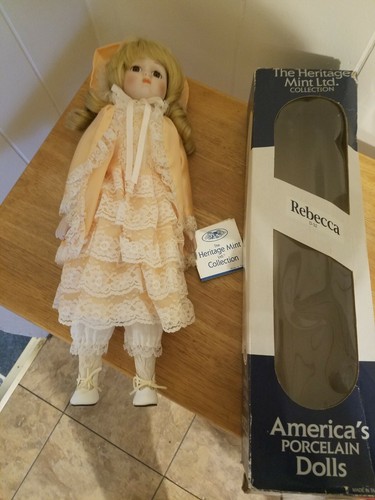 The Heritage Mint Ltd. Collection REBECCA Porcelain 16" Doll NEW IN ...