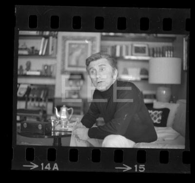 Kirk Douglas Candid Movie Actor Ulysses Spartacus Old Photo Negative ...