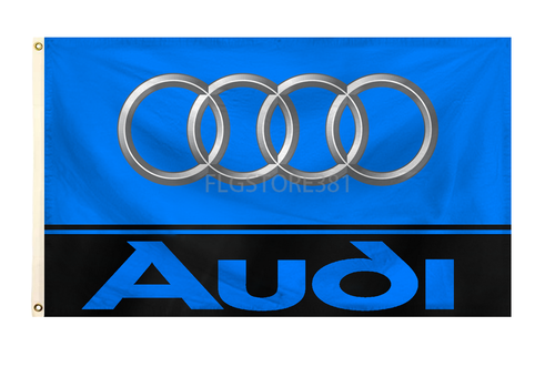 Audi Flag Banner 3x5Ft Quattro German Car Racing Falg Workshop Man Cave ...