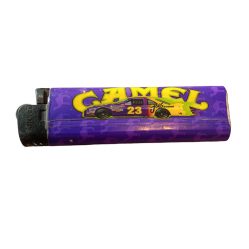 Vintage Camel Cigarettes Smokin' Joe Camel Nascar Purple lighter Jimmy ...