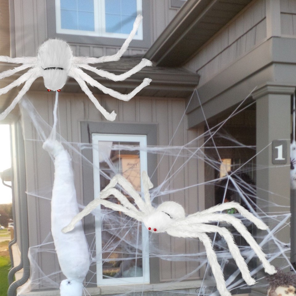 Large Scary Spider Haunted House Prop In/Outdoor Party Decor Halloween ...