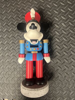 Disney Mickey Mouse in Blue Coat 14" Nut Cracker Collectible Wood ...
