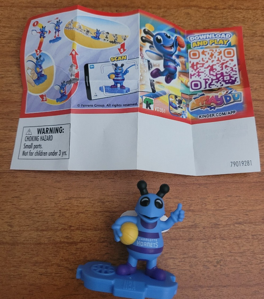 Kinder Egg Surprise NBA Mascots Hugo The Hornet Charlotte Hornets | eBay