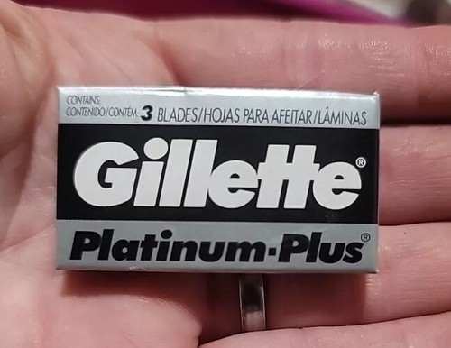 Vnt Gillette Platinum Plus Double Edge Razor Shaving Blades Safety ...