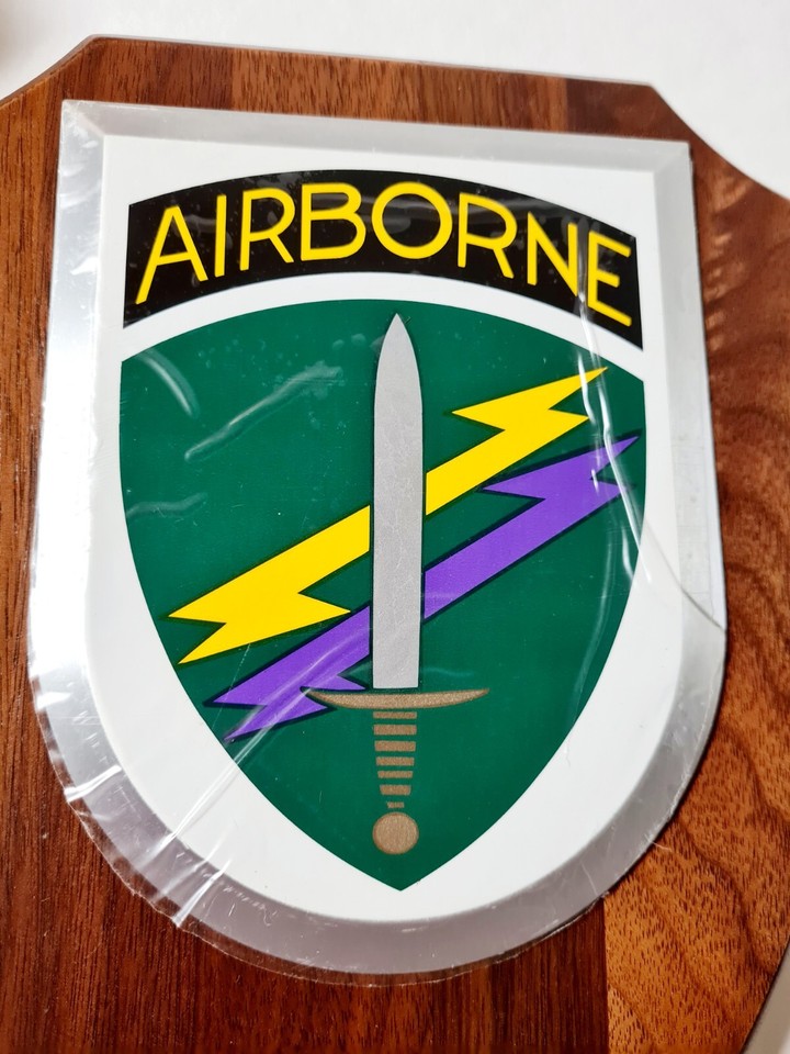 Lot of 2 VINTAGE AIRBORNE US MILITARY "The Trophy House, Inc" Wall ...