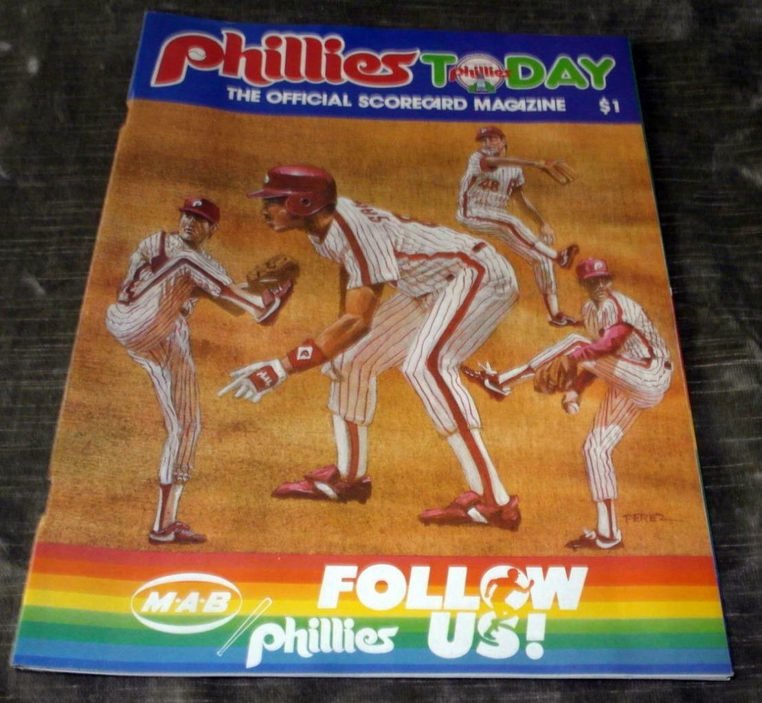 PHILLIES TODAY OFFICIAL SCORECARD MAGAZINE | eBay