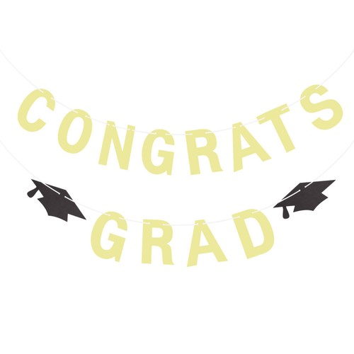 3 Meters Graduation Banners Decor Congratulations Graduate Decorations ...