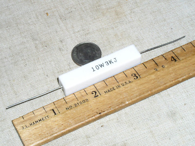 3K 3 K OHM 10W 10 W WATT 5% DISCHARGE CERAMIC WIREWOUND POWER LOAD ...