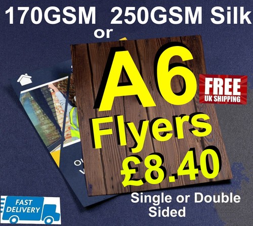 A6 Flyers Leaflets Printed Full Colour 170gsm or 250gsm Silk - A6 Flyer ...